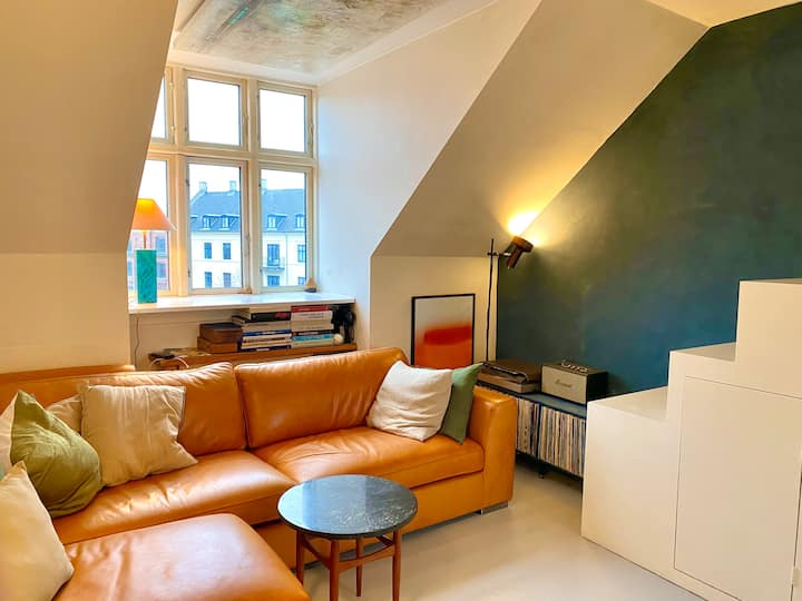 Cozy Top Floor Apartment Vesterbro -1min To Metro - Copenhaguen