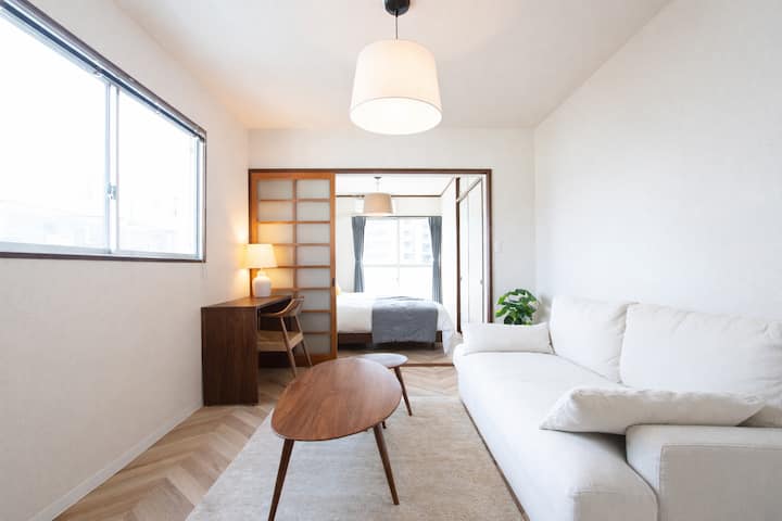 Kumamoto Castle 15min/38㎡/2bed/1sofa/max4ppl/wifi - Kumamoto