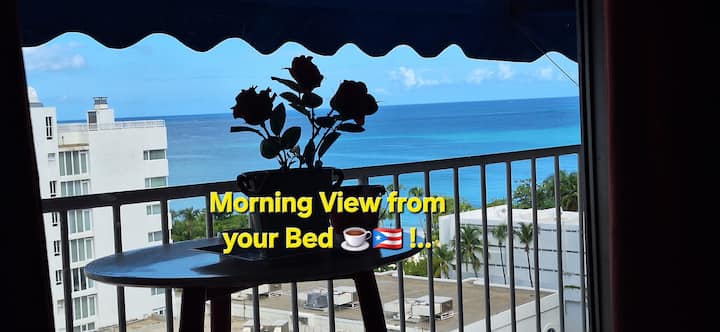 Ocean🏖 View Balcony @Isla Verde 5min From Airport - San Juan