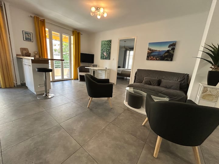 Plein Centre Spacieux 3 Pièces Terrasse Et Clim - Antibes