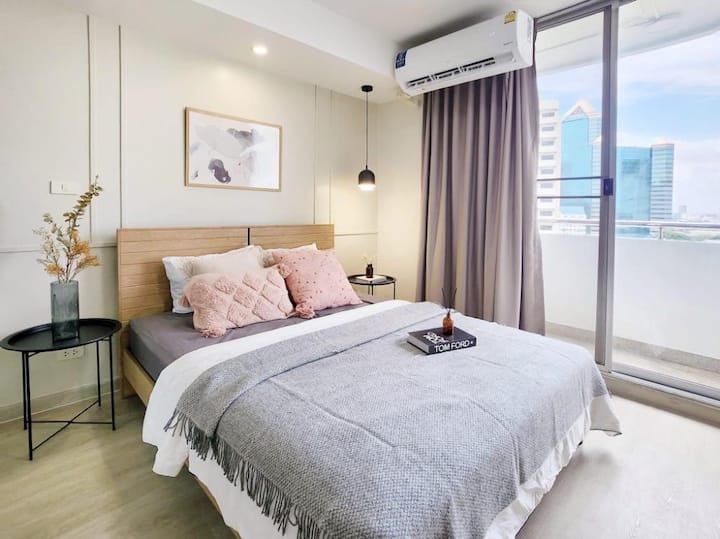 Stylish 2bed |1min Bts Chatuchak Jodd Fair Ladprao - Bang Khen