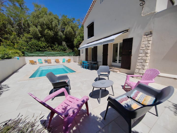 *Havre De Paix* 9pers, Piscine Privée, Jardin, Mer - Carry-le-Rouet
