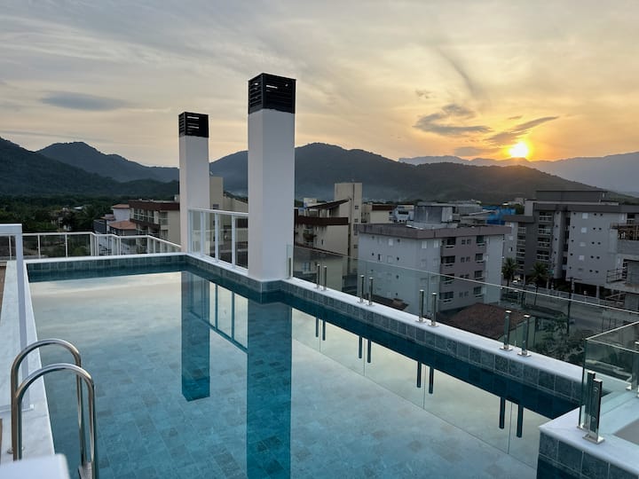 Apto Novo Itaguá, Hidro Aquecida, Sauna/piscina! - Ubatuba