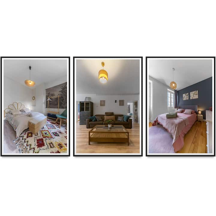 Grand Appartement En Centre Ville Avec Terrasse - Aubière