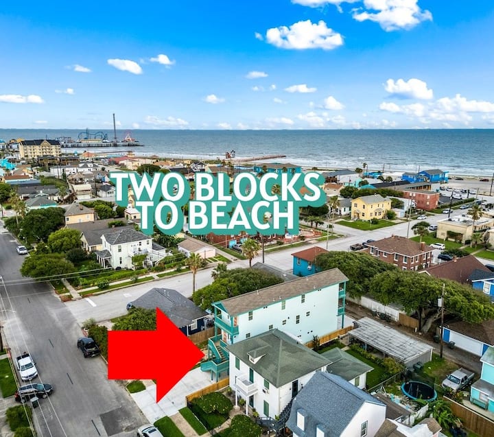 World Cup Houston 55 Min Drive-beach House Sleep21 - Galveston, TX