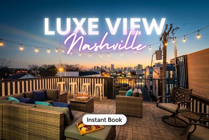 Rooftop Deck & Game Room House | Sleeps 12 - Nashville, TN