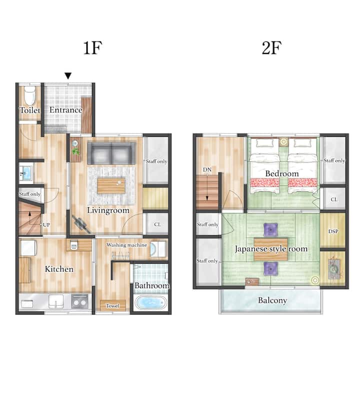 Up To5guests /Artistic Japanese-style Room - Takamatsu