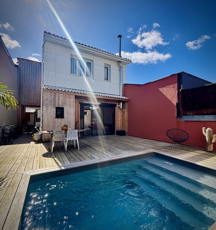 Maison Familiale 6p Piscine Parking Bordeaux - Bordeaux