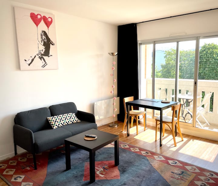 Studio Sur Parc - 30 M2 - Balcon En Loggia - Rueil-Malmaison