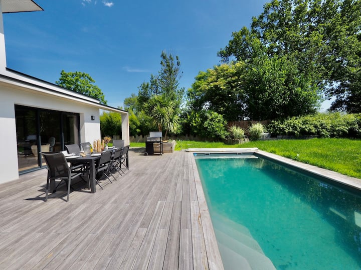 3min De La Mer - Villa Avec Piscine Et Jardin Clos - Arradon