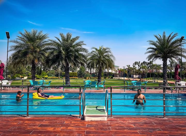 Ananda Estate By 8mh | Pool, Pond & Event Lawns - Noida