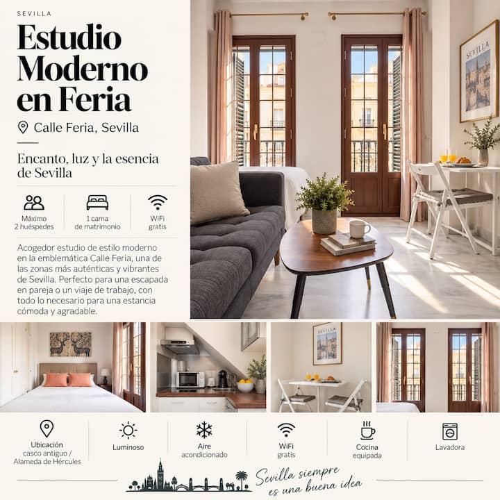Sevilla's Apartments 1, Nice Studio At Feria Stre. - Seville
