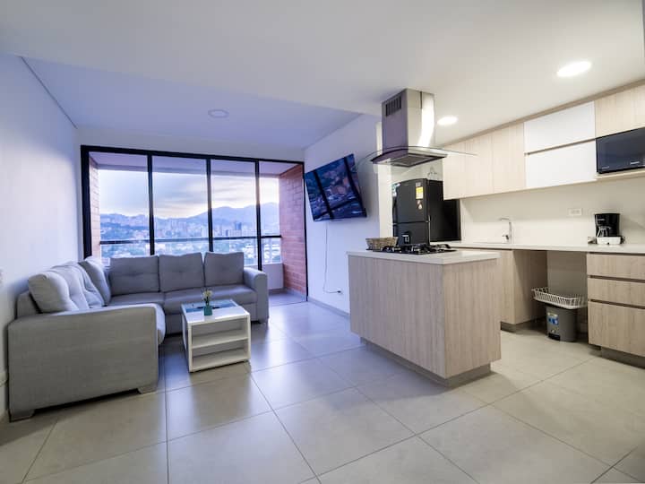 Family Apartment With Amazing Views Accross Viva - Envigado