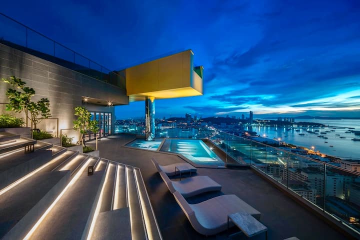 Apartment In Muang Pattayacityseaview Edge 18floor - 파타야