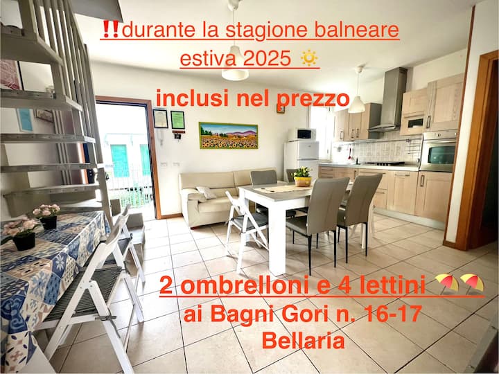 Zaffiroblu + Servizi Spiaggia Inclusi 6-10 Persone - Bellaria-Igea Marina
