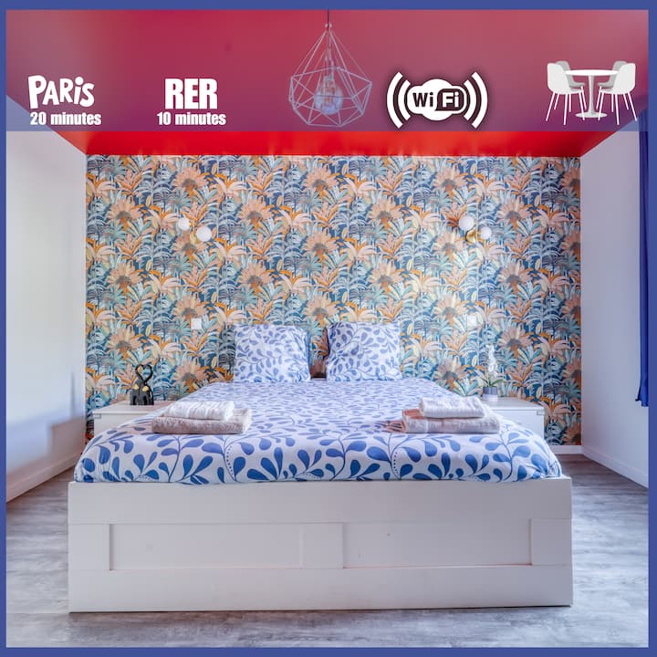 Maison éLégante Avec Salle D'eau Xxl Proche Paris - Le Bourget