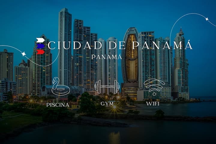 Modern Apt+gym+pool+tv+sauna+ac+wifi@panamá City - Ciudad de Panamá