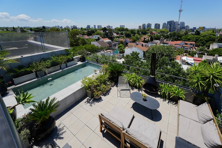 Triplex De Lujo, Terraza Pileta Parrilla, Cochera - Buenos Aires