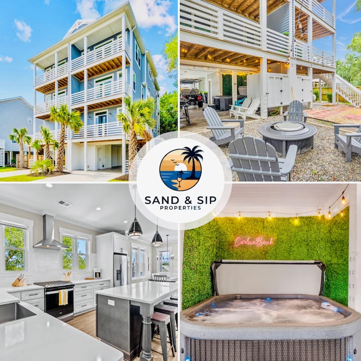 Carolina Beach Getaway | Spa, Fire Pit & Cart - Carolina Beach, NC