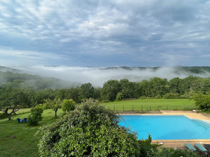 Vue Spectaculaire Sur La Vallée - Les Marguerites - Castelnaud-la-Chapelle