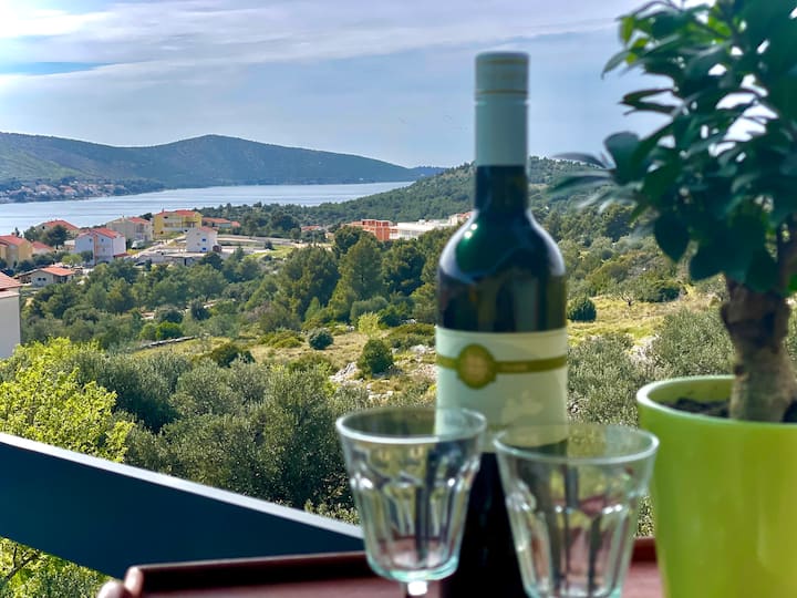 Villa Panorama: Sea View Near Beach Nature Culture - Primošten