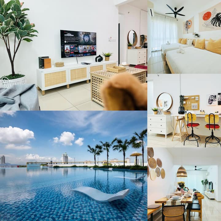 8pax Bm Bandarperda Metropol Apartment 3minute Kpj - Perai