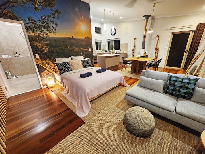 Boutique Studio W/ Fireplace, Near Noosa & Eumundi - Eumundi