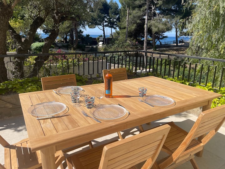T4 - Terrasses Et Jardin- Plage à Pied - Mer à 50m - La Cadière-d'Azur