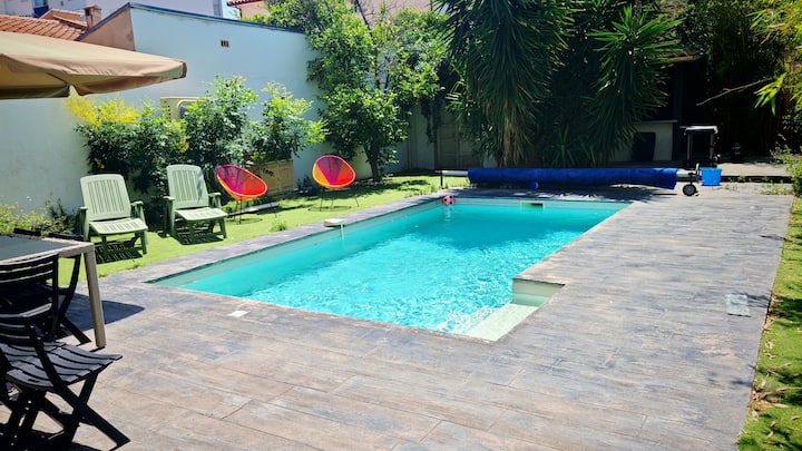 Villa Avec Piscine Privée à 12min De La Mer - 페르피냥