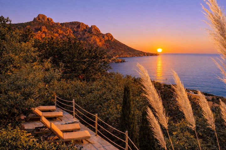 Exceptionnelle Vue Mer Et Massif Estérel # Piscine - Agay