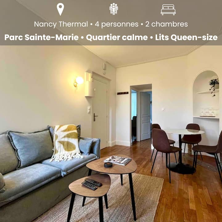 L'atelier Thermal • 2ch • 4 Pers • Calme - Nancy