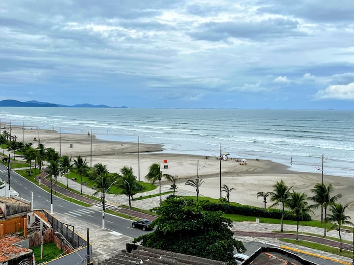 Apartamento Pé Na Areia - Frente Mar - Praia Grande