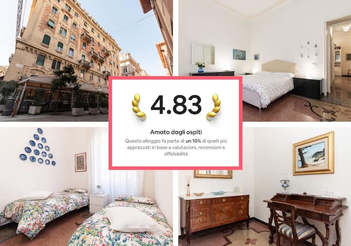 Central Genoa, Sleeps 4 Flat · Self Check-in + A/c - Genova