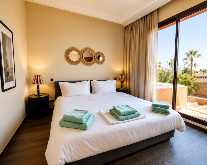 Duplex Familial Au Vizir Avec Accès Piscine & Parc - Morocco