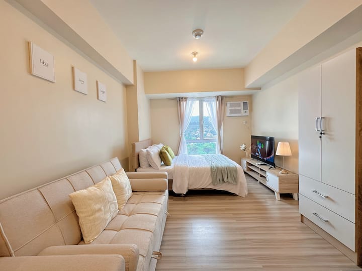 Luxe Condo + Sofa Bed In It Park Cebu-wifi & Pool - Cebu