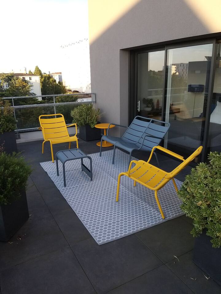 Suite Avec Terrasse Privée - Rennes