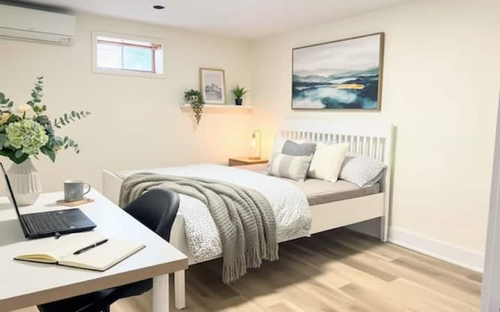 Bright Heated Suite | Bedford | Tv | Free Parking - Bedford