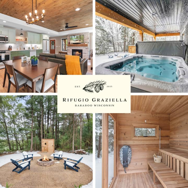 Sauna | Hot Tub | Ev+ | Luxury | Cozy | Private - Christmas Mountain Drive, WI