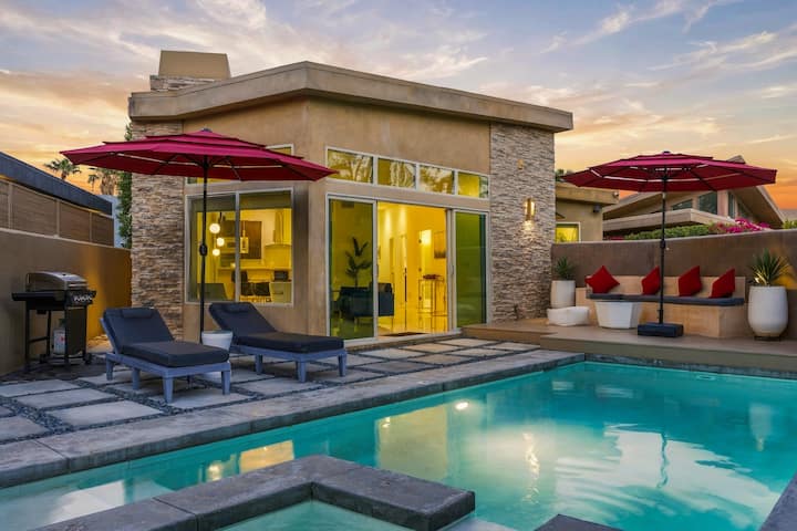 Piscine Privée Chauffée Et Spa | Vue Sur Les Montagnes·à 5 Min D'uptown - Palm Springs, CA