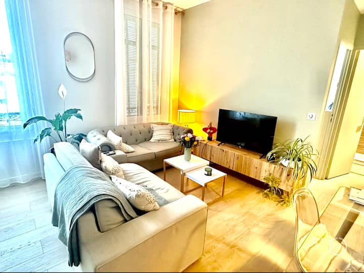 Grand Appartement - 2 Familles Centre Et Mer 150m - Antibes