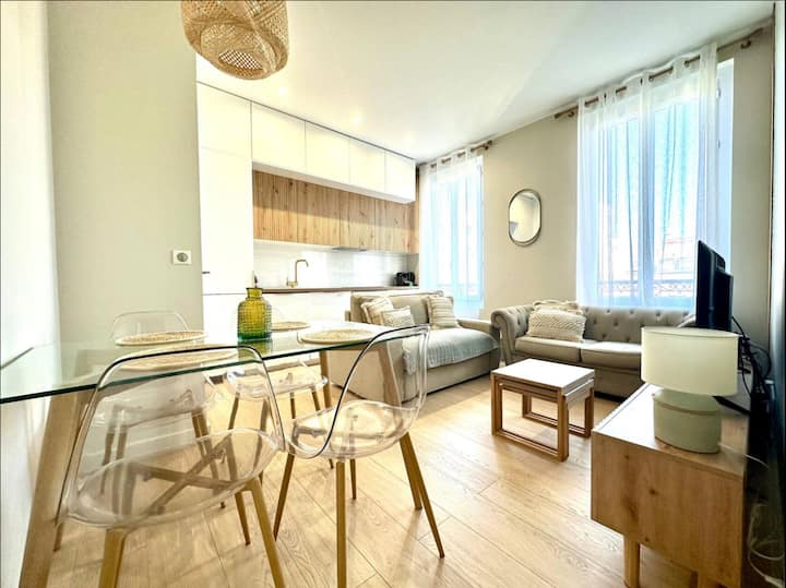 Appartement Piscine - 2 Familles Centre Mer 150m - Antibes