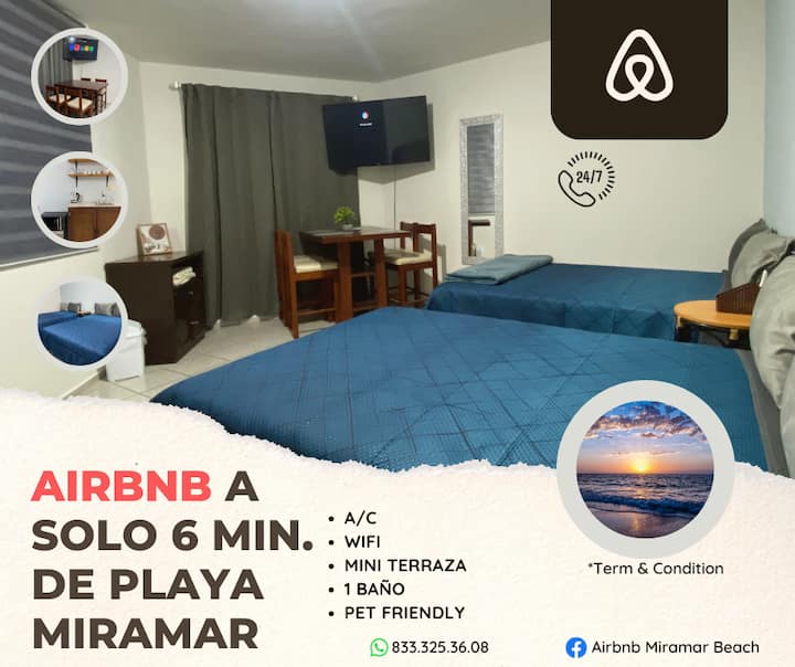 Nice Apartment 6 Min. Playa. - Tampico, Mexico