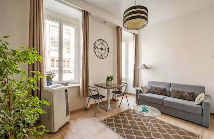 2 Pièces Super Centre, Air Conditionné Mural - Niza