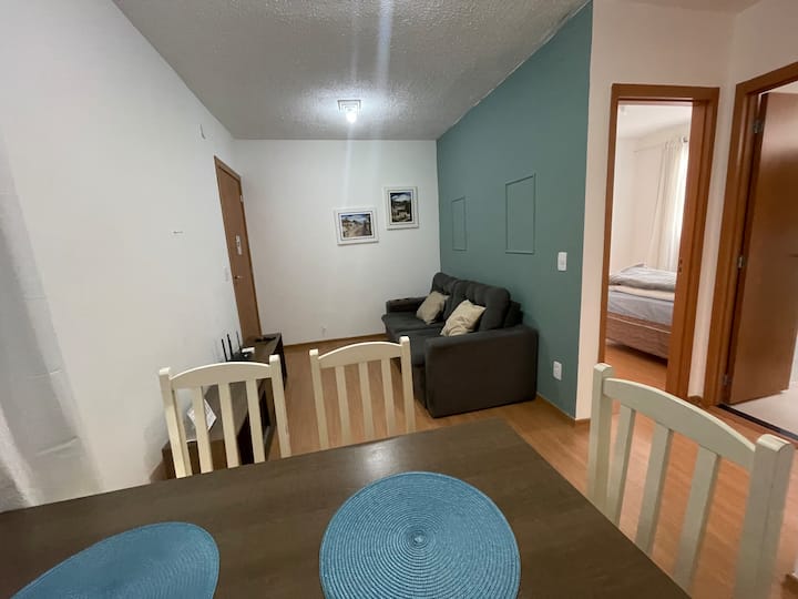 Apartamento 2 Quartos Com Vaga Mobiliado C/piscina - Santo Amaro da Imperatriz