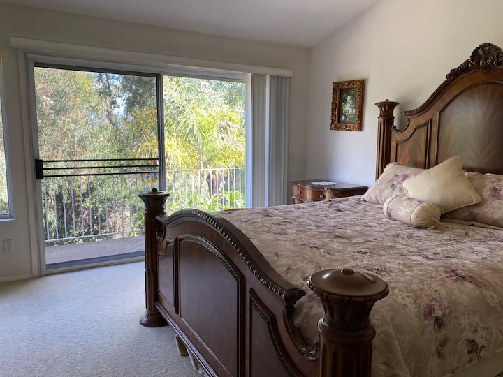 Master Bedroom With Balcony And View - Laguna Beach, CA
