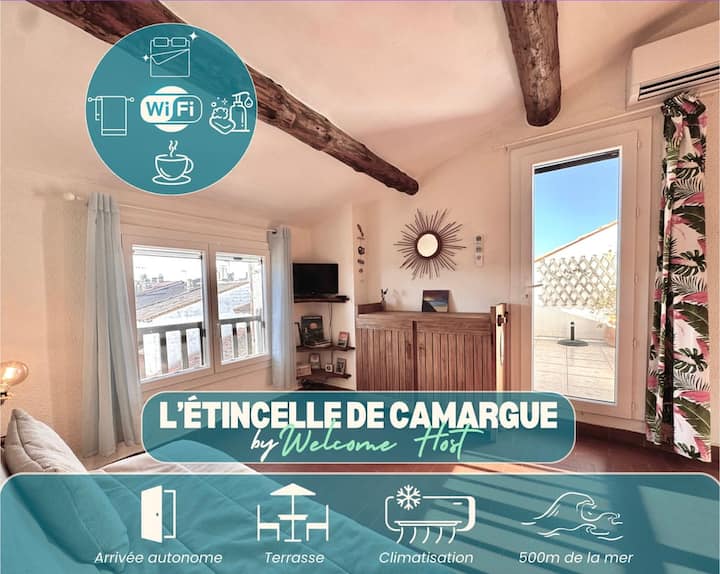 L'étincelle De Camargue : Plage Et Centre à Pied - Saintes-Maries-de-la-Mer