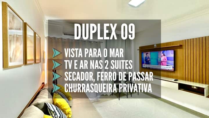 Dp09: 80m Da Praia, Vista Mar, 2 Suítes C/ar E Tv - Brazilië