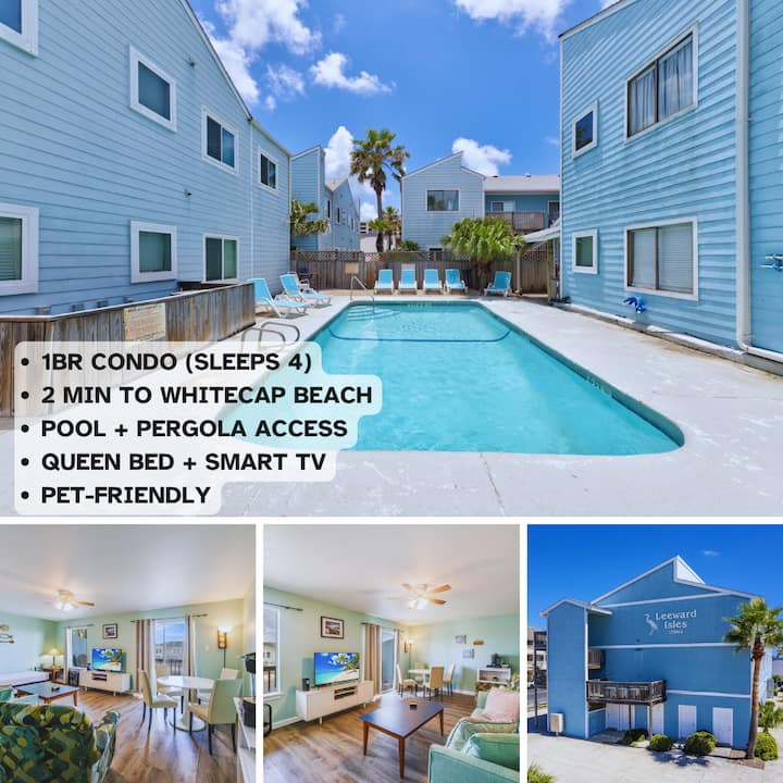 1bd Min2whitecap+pool+pets Ok+boat+walk2beach - Whitecap Beach, TX