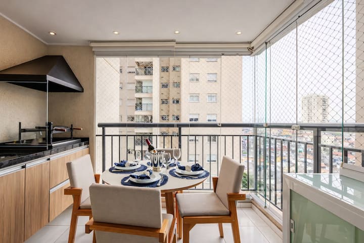 12th Floor • Apt W/ Balcony & Parking•near Airport - Guarulhos