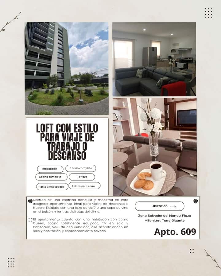 Loft Con Estilo-para Viaje De Trabajo O Descanso - San Salvador